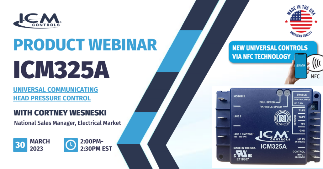 Registration For Electrical Product Webinar | ICM Controls