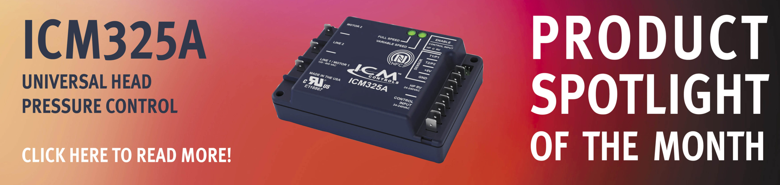 The ICM325A: Product Spotlight of the Month | ICM Controls